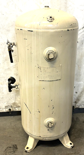 BUCKEYE BOILER CO. VERTICAL AIR COMPRESSOR TANK V1-30-165-16 NAT'L BD ...