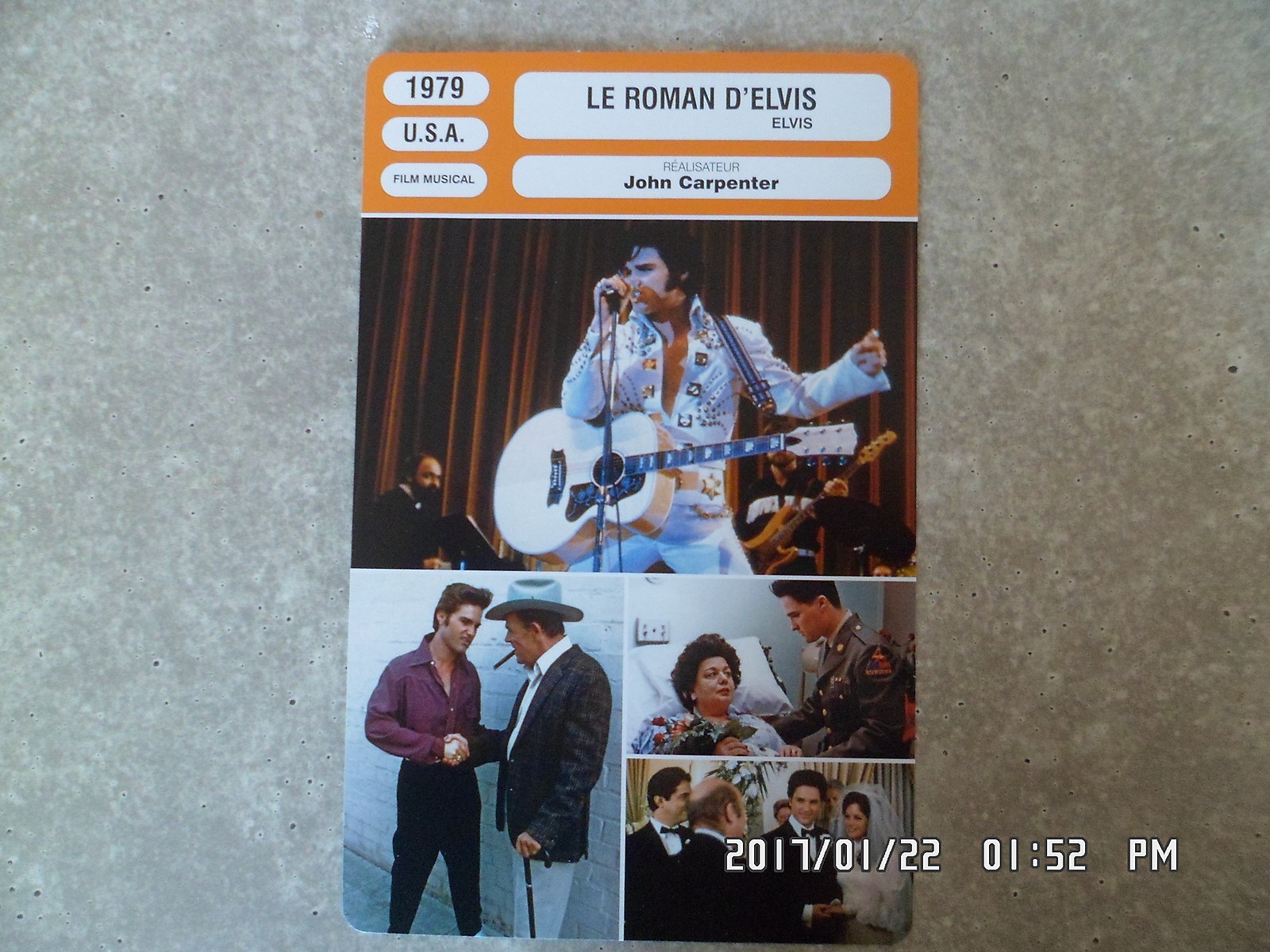 CARTE FICHE CINEMA 1979 LE ROMAN D'ELVIS Kurt Russell Shelley Winters ...