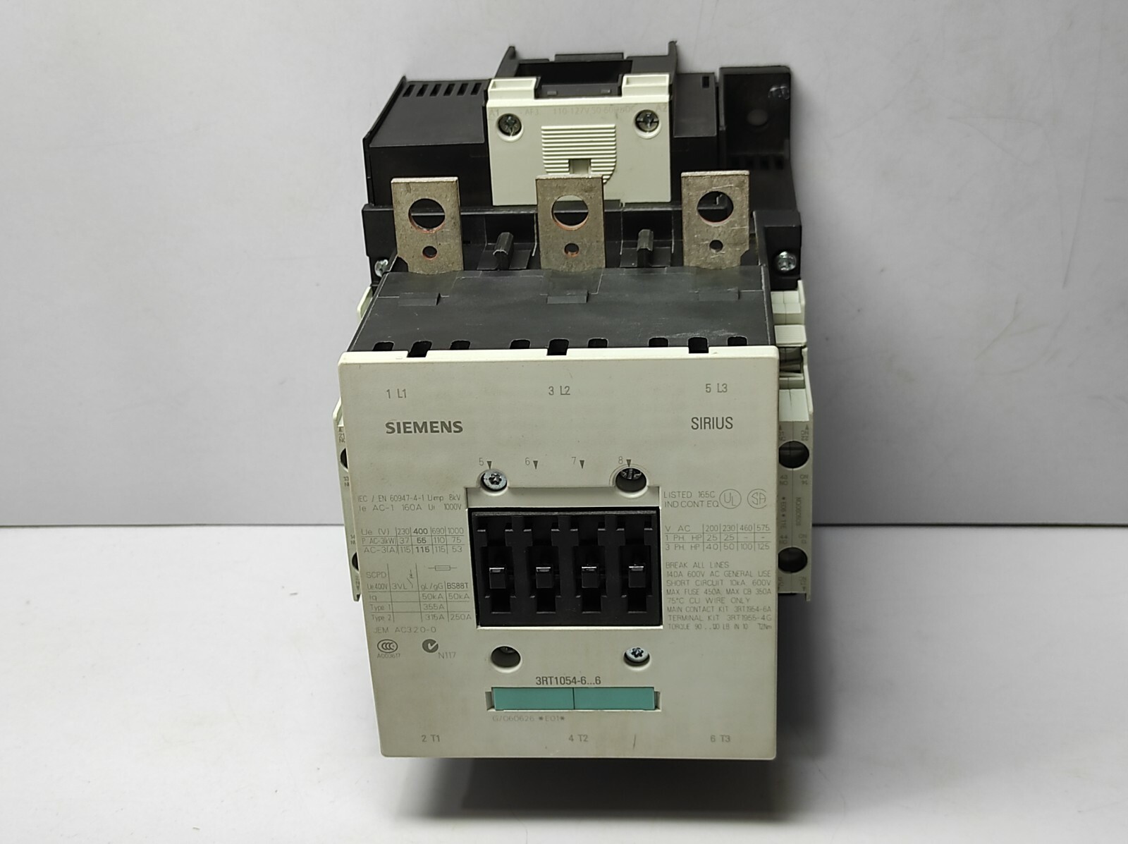 Siemens 3RT1054-6AF36 Contactor Quincy 144570-11 | eBay