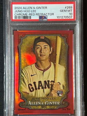 Jung-Hoo Lee 2024 Topps Allen & Ginter - Chrome Red Refractor #269 /5 ...