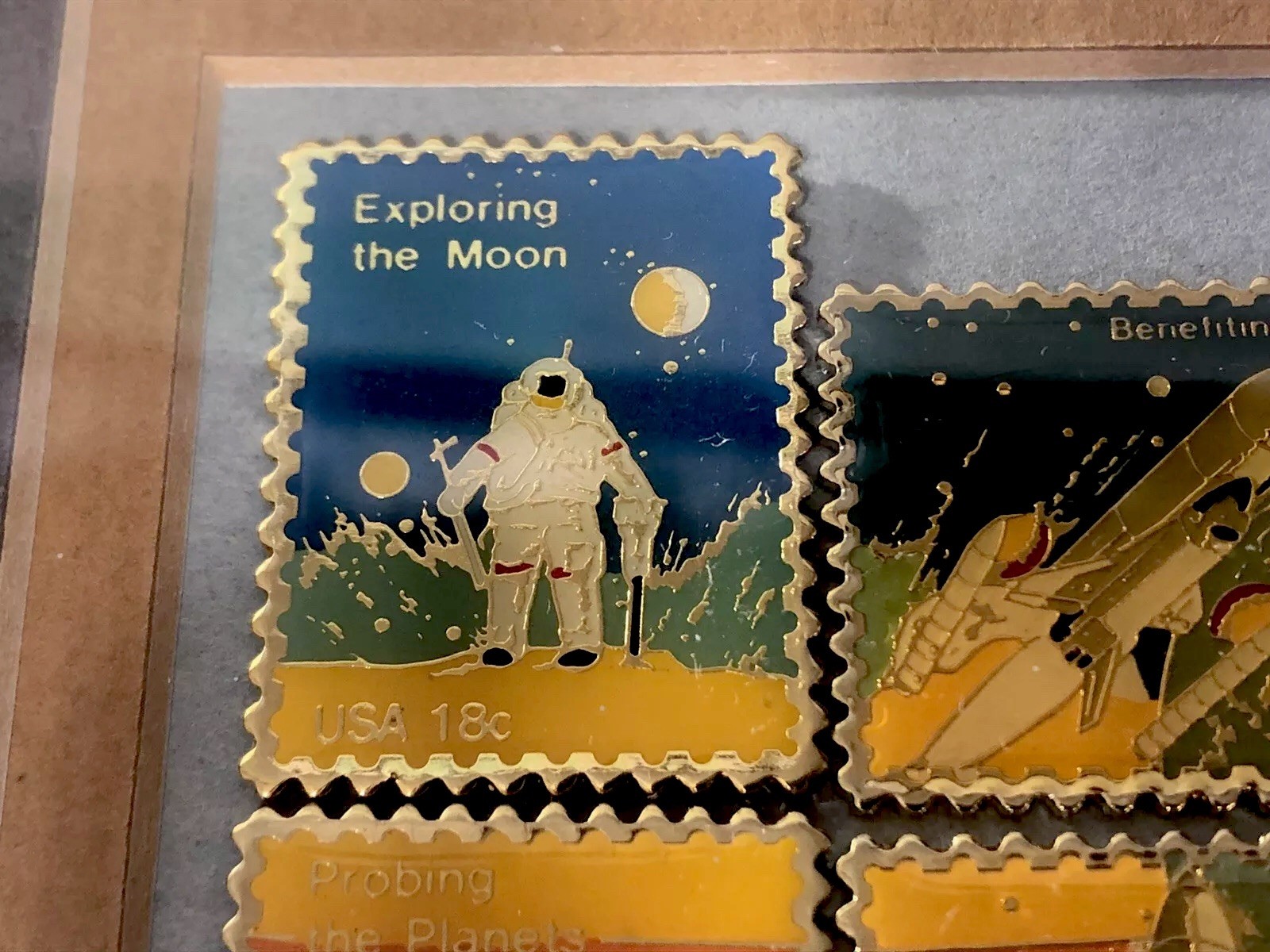 U.S. SPACE Exploration-NASA-SET of U.S. POSTAGE METAL STAMPS - MINT ...