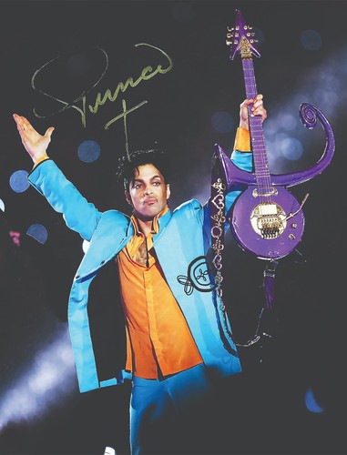 PRINCE SIGNED 8.5X11 PHOTO AUTOGRAPH PURPLE SIGNATURE ORIGINAL ...