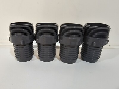 Lot of 4 Lasco 1436-015 1.5" X 1.5" Insert/Barb PVC Reducing Male ...