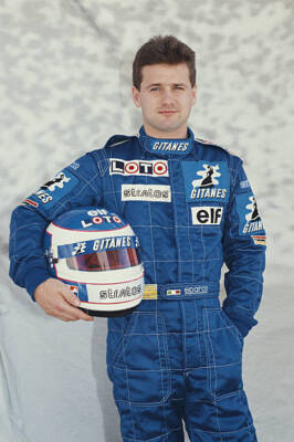 Nicola Larini Of Italy Driver Of Loto Ligier Gitanes Ligier Old F1 ...