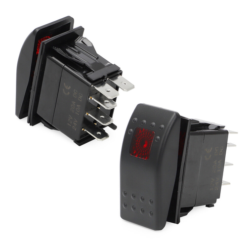 For Onan Cummins 308-1038 RV Generator Rocker Start Stop Switch- Red ...