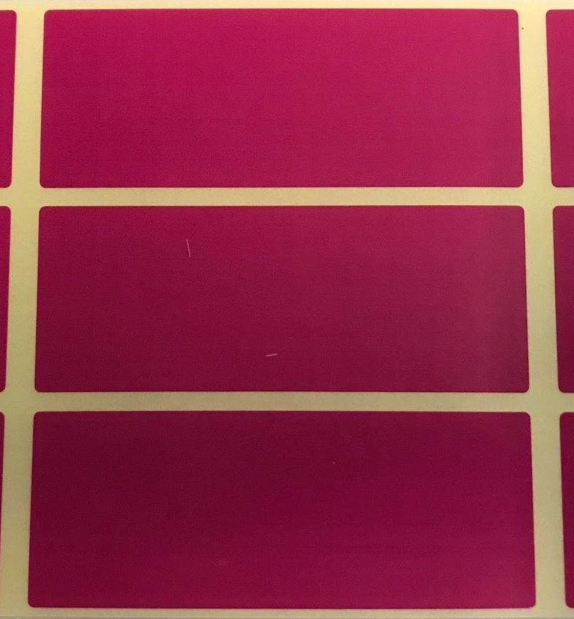 Large Red 30 x 78mm Colour Code Rectangles - Filing / Labelling ...