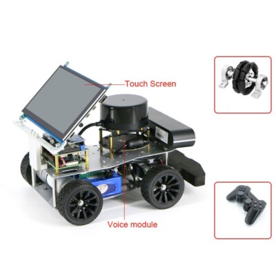 Ackerman/Differential ROS Car Robot Car Assembled +Depth Camera Voice ...