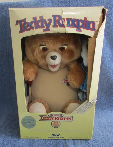 VINTAGE 1985 TEDDY RUXPIN (WORLDS OF WONDER) WITH BOX | eBay