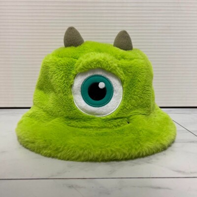Tokyo Disney Resort Mike Wazowski Monsters Inc Fluffy Bucket Cap Hat ...