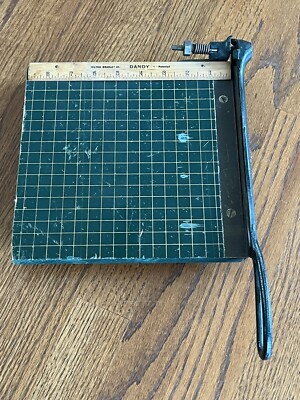 Vintage Dandy 9 “ Mini Paper Cutter Guillotine by Milton Bradley Co ...