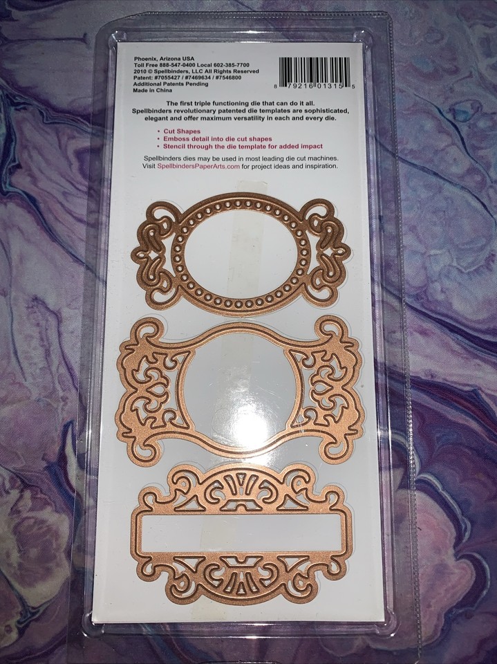 Spellbinders **FANCY TAGS 3** Nestabilities Die Cut Metal Emboss ...
