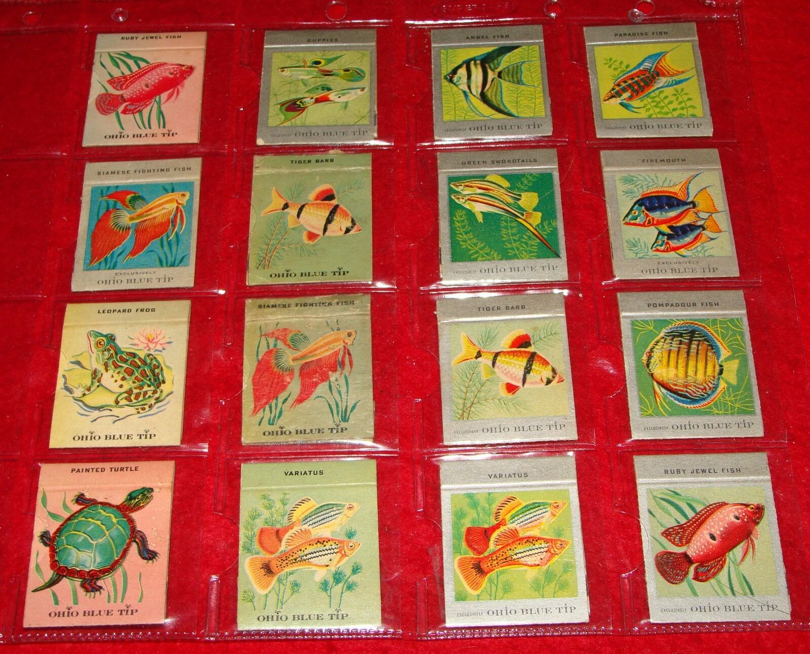 90 Vintage Nature Matchbooks - Butterflies Aquarium Fish Birds Flowers ...
