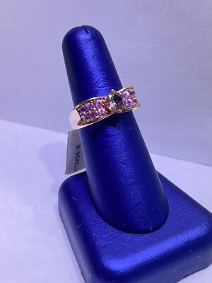 New THL 925 Sterling Silver Rose Gold Plated gemstone Ring size 8 | eBay