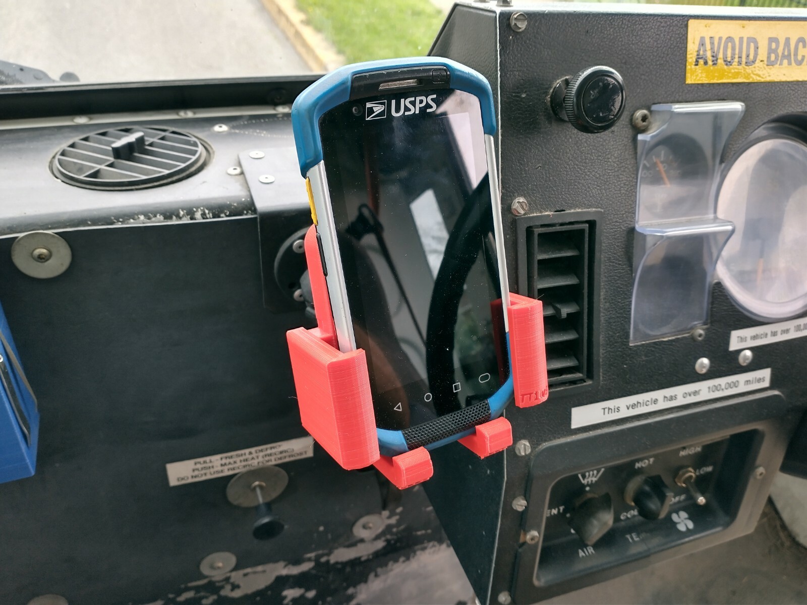 USPS LLV Scanner (Zebra TC77) Holder/Cradle 3D Printed For RAM Ball ...