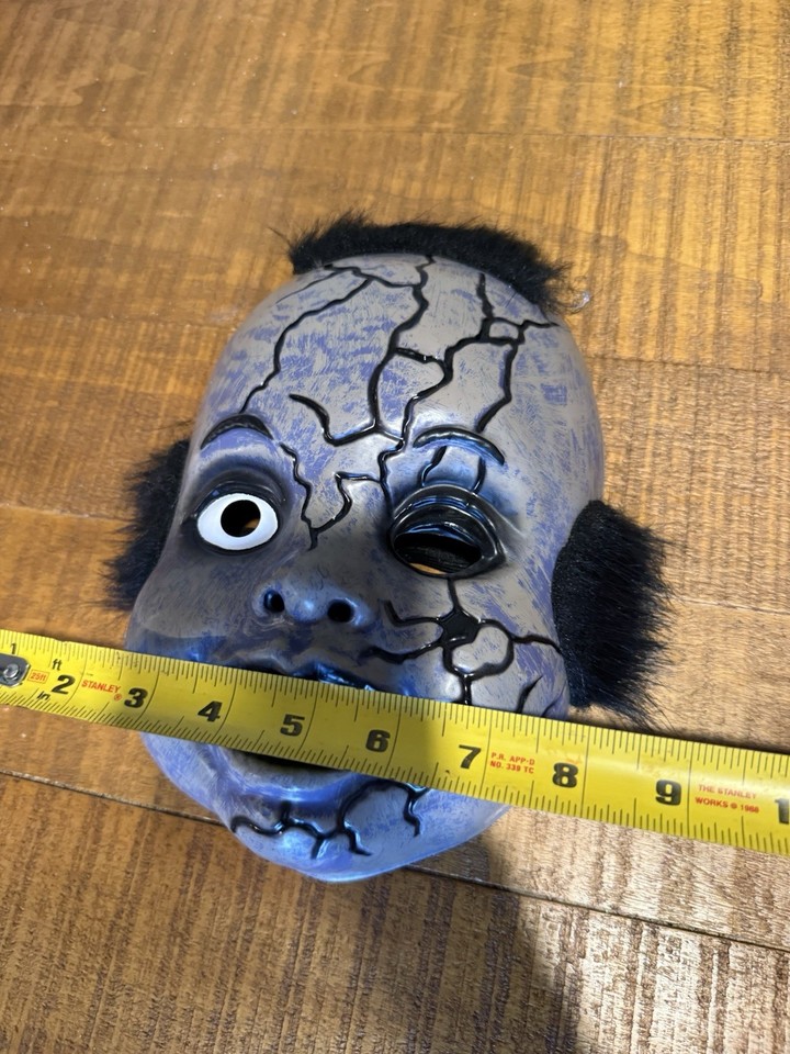 Adult Halloween Midnight Creature Plastic Face Mask Elastic Strap Scary ...