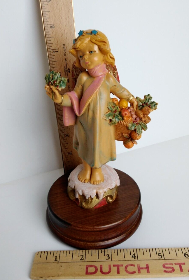 Fontanini Dep Italy Simonelli Angel Music Figurine Rotates 1990 #864 ...