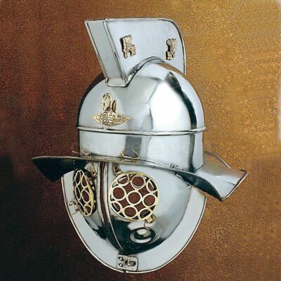 Antique Steel Gladiator Maximus Arena Helmet Spartacus Steel Armor ...