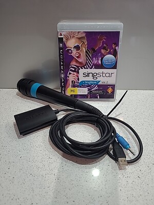 SingStar Vol. 2 Sony PS3 Video Game With Compatible Microphone & USB ...