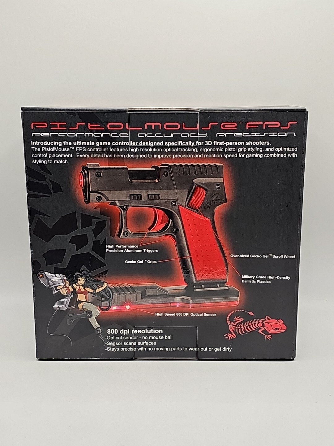 MonsterGecko PistolMouse FPS Gun PC Mac USB Pistol Mouse Ergonomic ...