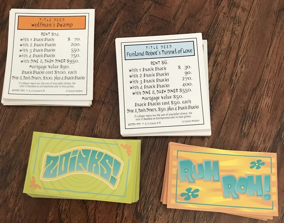 Scooby-Doo Fright Fest Replacement Parts Ruh Roh! Cards Zoinks! Cards ...