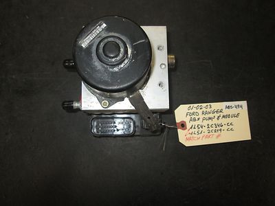 01-03 FORD RANGER ABS PUMP & MODULE #1L54-2C346-CC / 1L51-2C219-CC (ABS ...