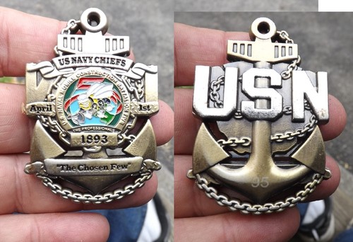 USN Navt Chiefs The Chosen few #95 Challege Coin | eBay