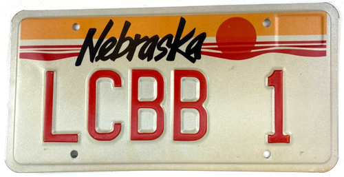 Nebraska 1990 Vanity License Plate LCBB 1 Man Cave Garage Wall Decor ...