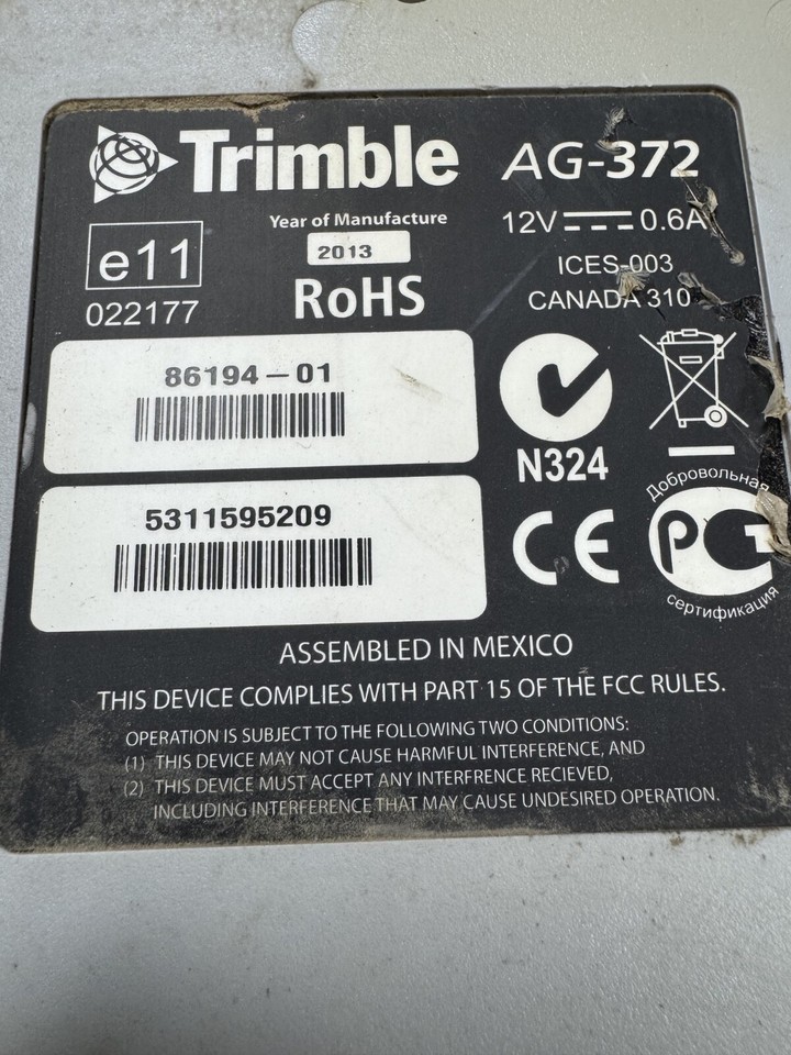 Case IH (Trimble) AG-372 GPS receiver Unlocked to RTK | eBay
