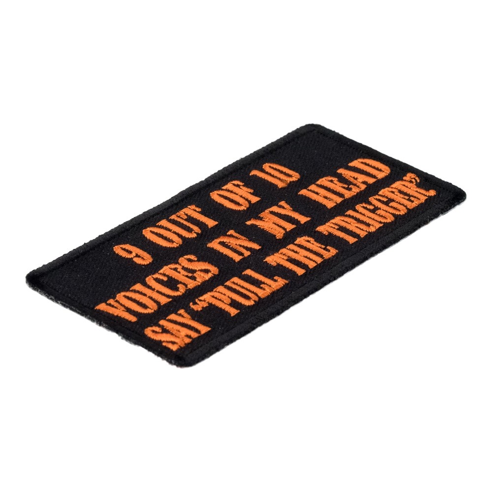 9 Out of 10 Voices In My Head Patch, Funny Patches | eBay