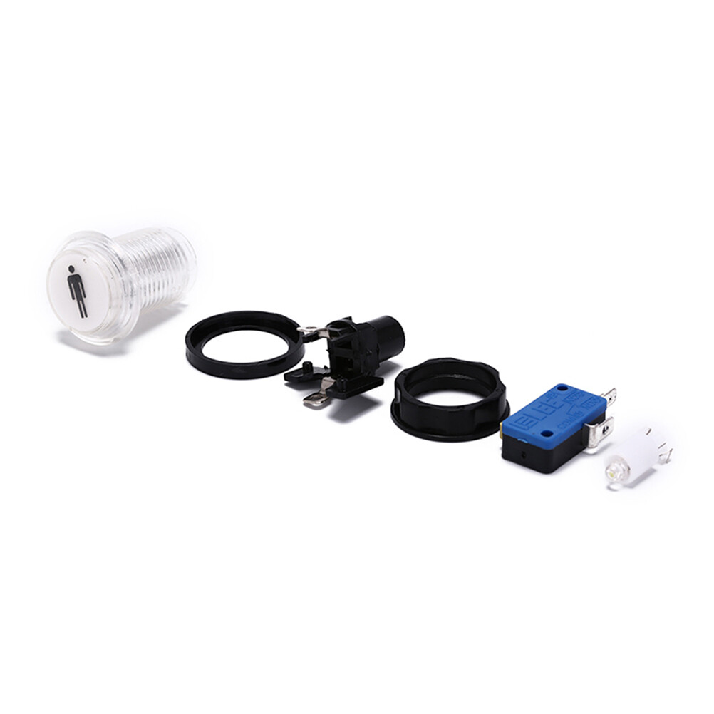 4X led start push button kit 1p 2p start button + coin button for ...