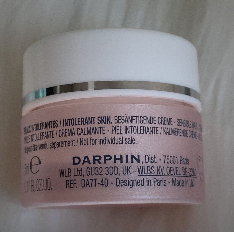 5 x Darphin Intral Soothing Cream 0.17oz/5ml x 5 = 0.85oz/25ml NIB Mini ...
