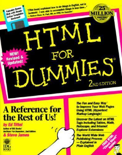 HTML for Dummies, with Disk by Tittel, Ed 9781568846477 | eBay