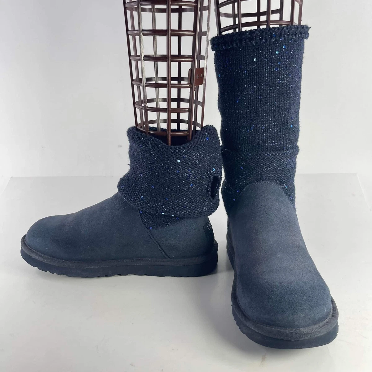 Ugg Knit Boots Blue