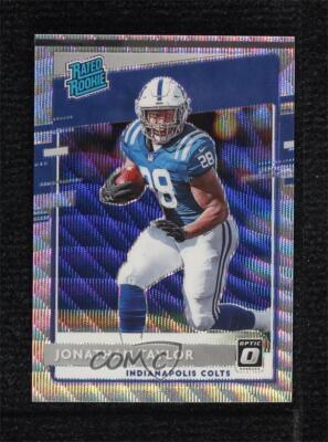 2020 Donruss Optic Rated Rookies Wave Prizm 186/199 Jonathan Taylor ...