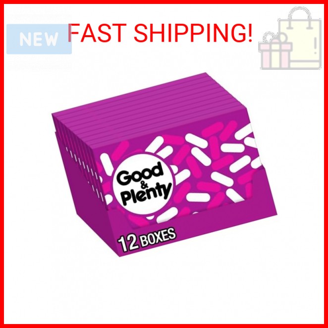 GOOD & PLENTY Licorice Fat Free, Candy Boxes, 6 oz (12 Count) | eBay