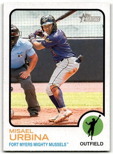 2022 Topps Misael Urbina Fort Myers Mighty Mussels Rookie RC Baseball ...
