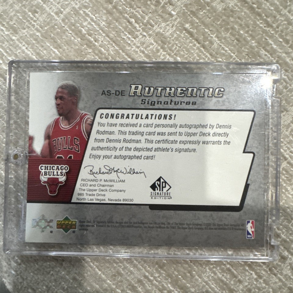 Dennis Rodman 2005 Upper Deck SP SIGNATURE Authentic Signatures ...