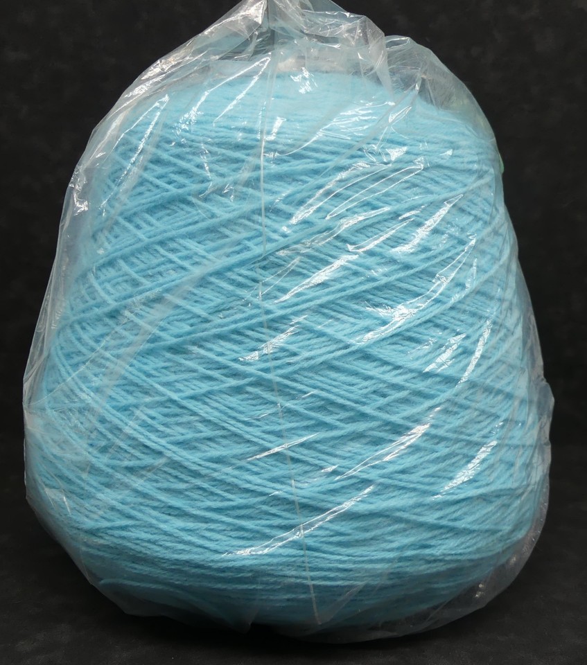 NOMIS Yarn Company, AQUA BLUE 100% Acrylic Cone Spool - 2700 Yards, 3 / ...