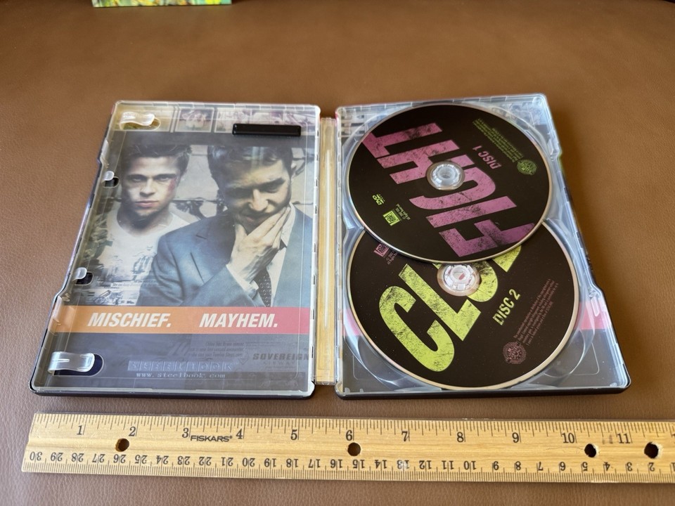 2007 Fight Club Movie On DVD ~ Collectors Edition ~ 2-Disc Set ~ Metal ...