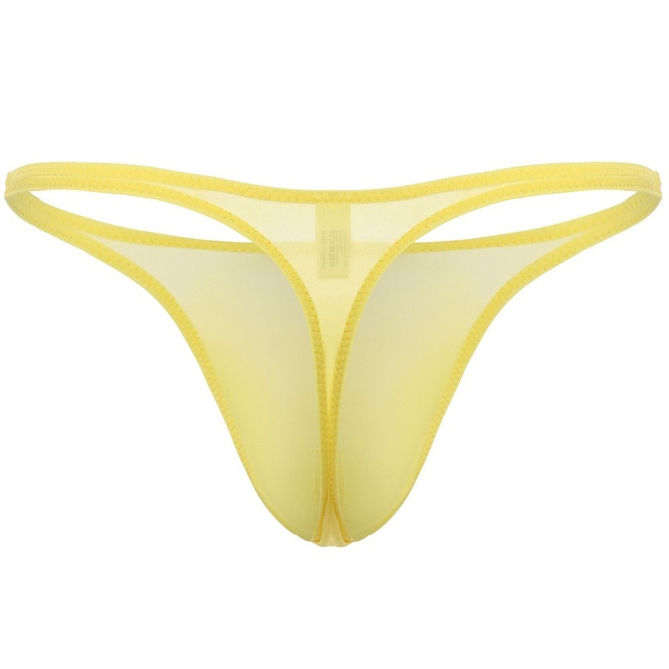 For Bedroom Men G-String Low Waist 95%Polyamide+5%Spandex Solid Pattern ...