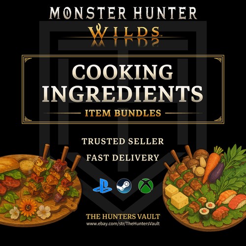 Monster Hunter Wilds • Cooking Ingredients Item Bundle • MHW Bundles ...