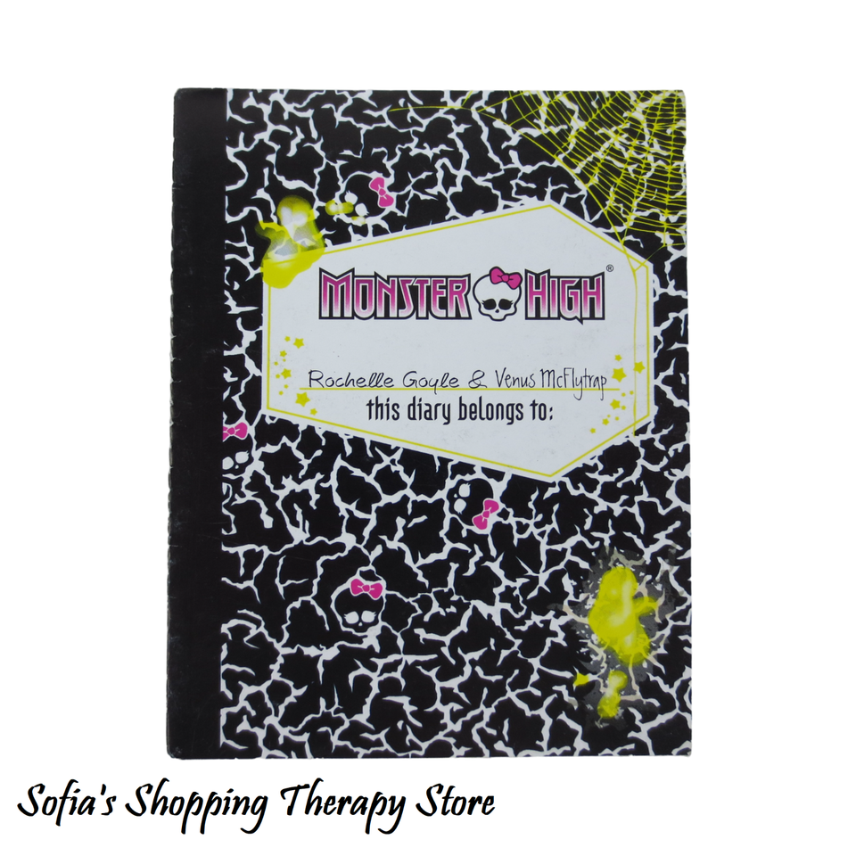 Monster High Diary Journal Book Booklet Finnegan Rochelle Venus Robecca ...