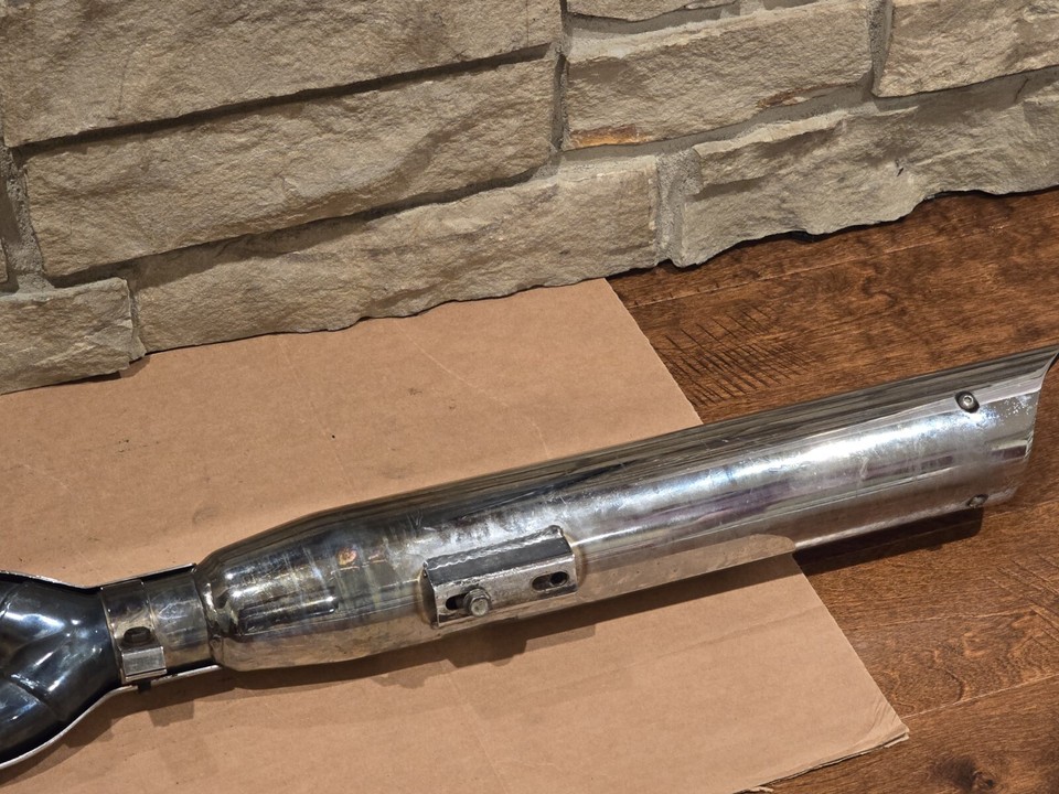 Python 2 Into 1 Exhaust For Harley Davidson Chrome FXSTS Springer | eBay