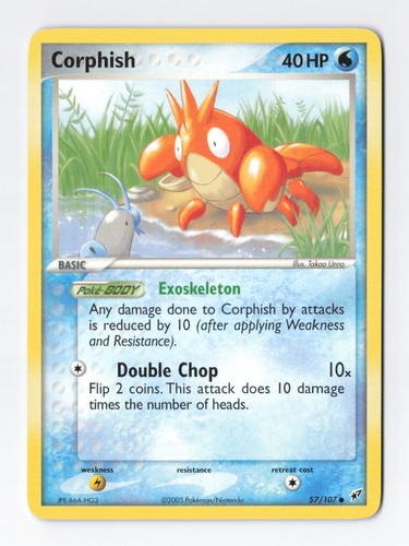 Corphish 57/107 Regular Common EX Deoxys Series Vintage Pokemon TCG ...