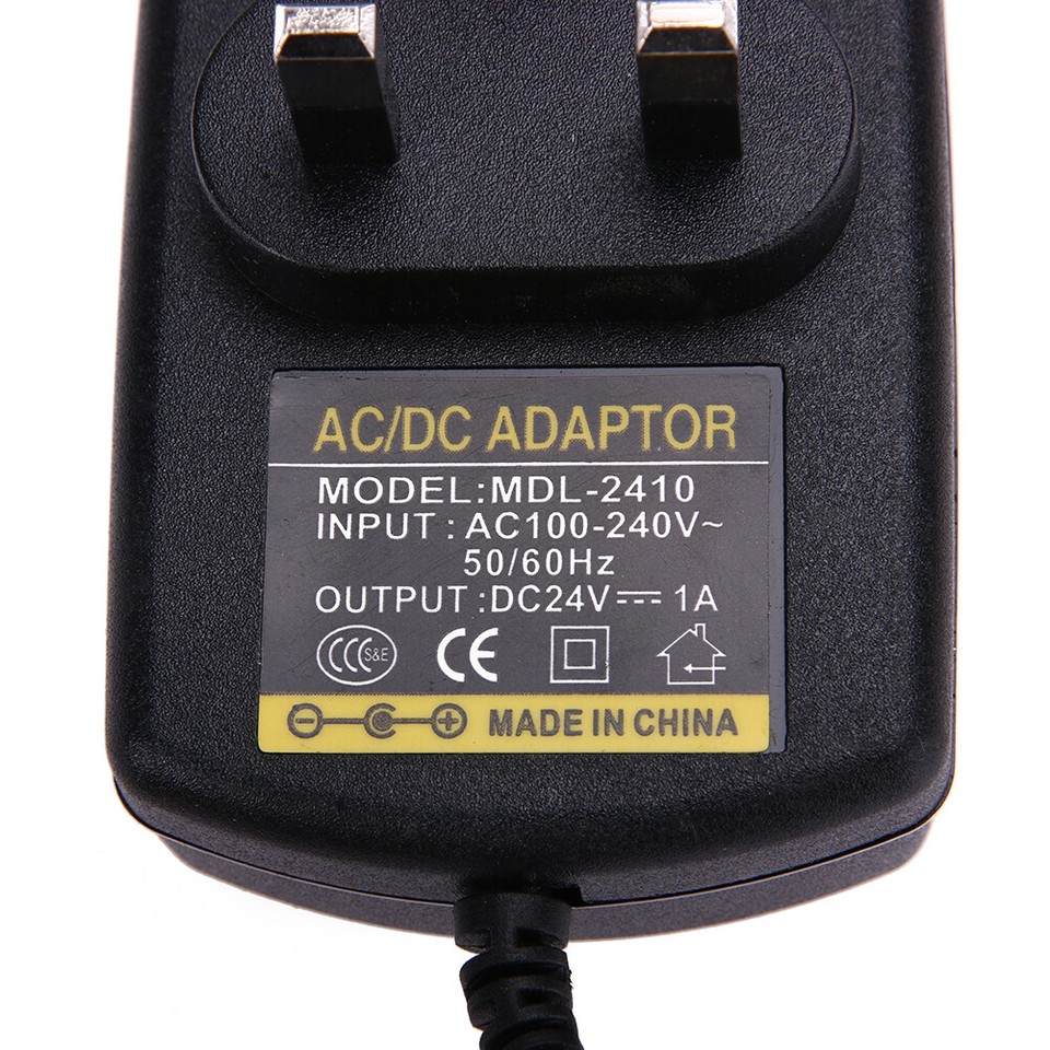 DC24V 1A Adapter AC 100V-240V to DC 24V Converter Power Supply Adapter ...