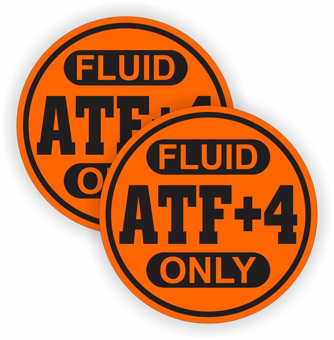 (2x) 2-inch ATF+4 FLUID ONLY Vinyl Stickers | Transmission Oil Decals ...