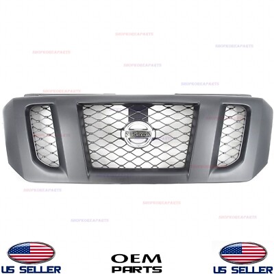 Genuine Front Bumper Center Upper Grille w/ Emblem Nissan NV1500 NV2500 ...