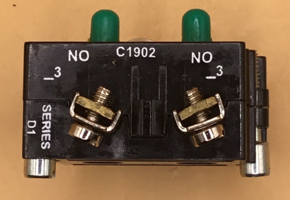 CUTLER HAMMER 10250T/91000T CONTACT BLOCK T1308 SERIES D2, EATON ...