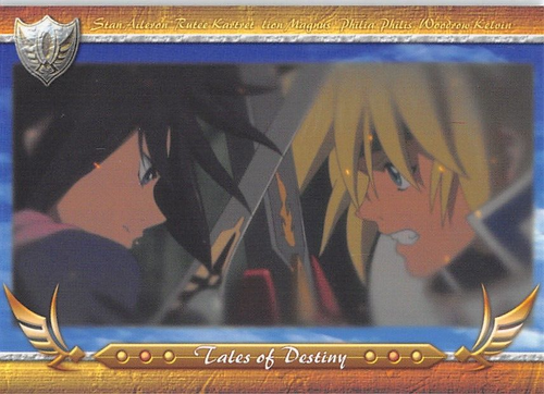 Tales of Destiny Trading Card Frontier Works No.62 Normal Stahn vs Leon ...
