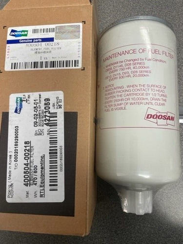 DEVELON DOOSAN FUEL FILTER ELEMENT, PART #400504-00218. | eBay